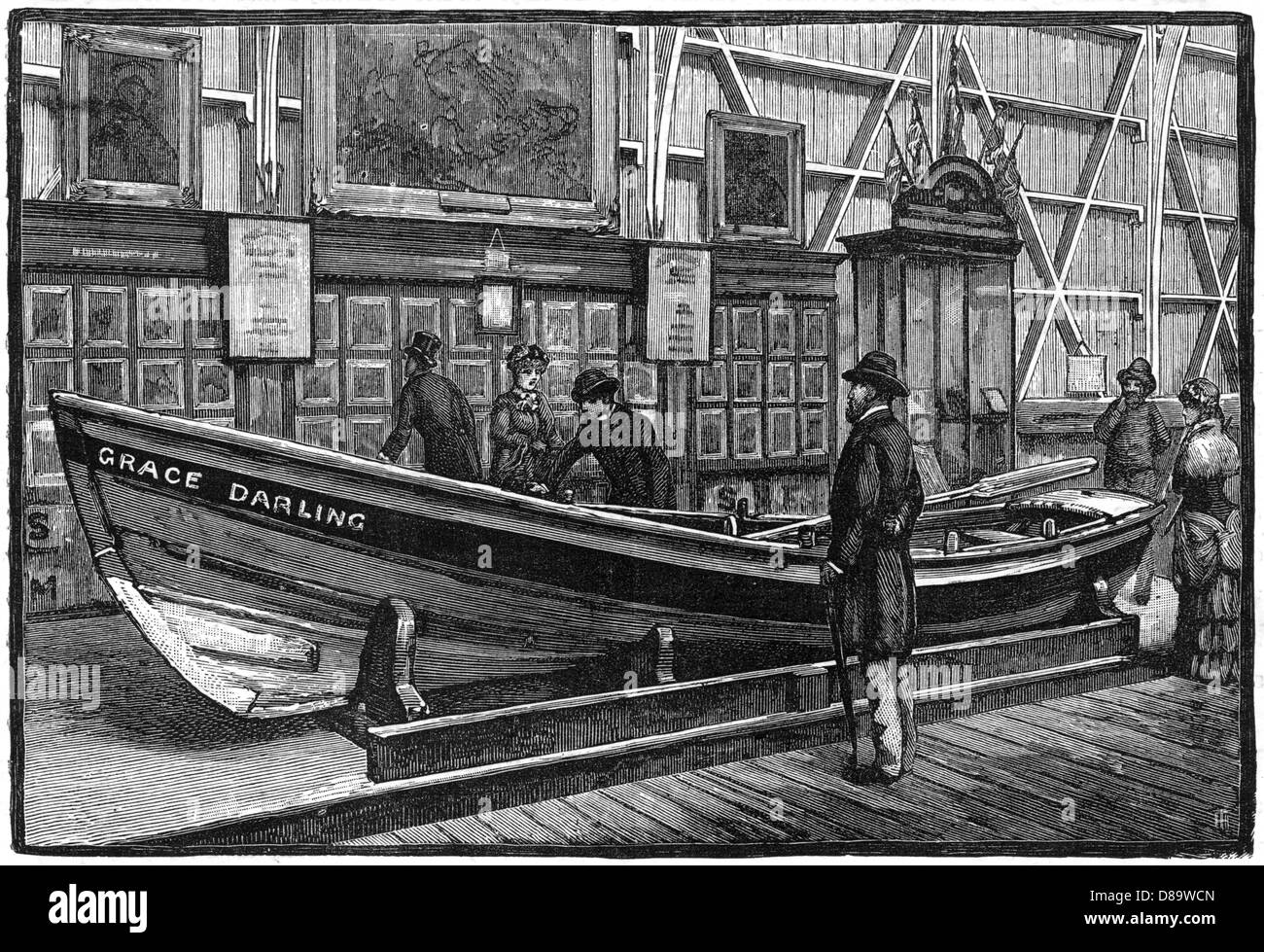 Grace darling rescue Black and White Stock Photos & Images - Alamy