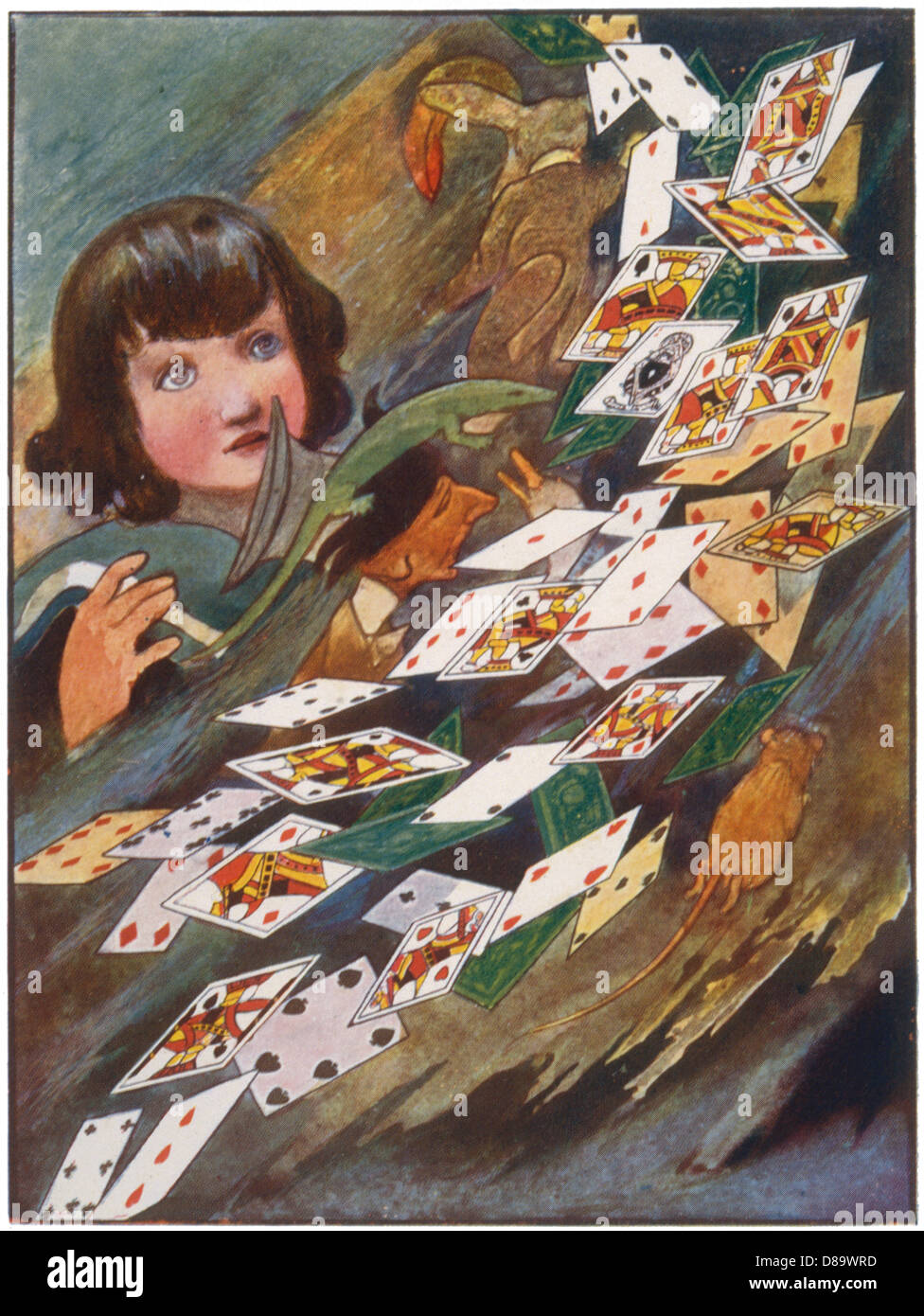 ALICE AND THE CARDS Stock Photo - Alamy