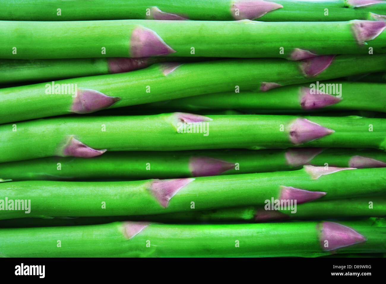 Purple tipped asparagus stalks Stock Photo - Alamy