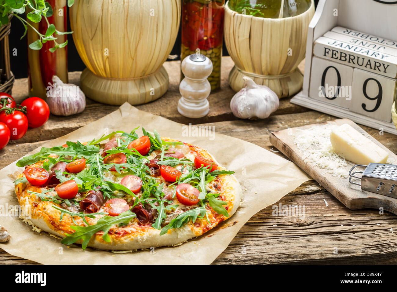 International Day of pizza in in February Stock Photo - Alamy