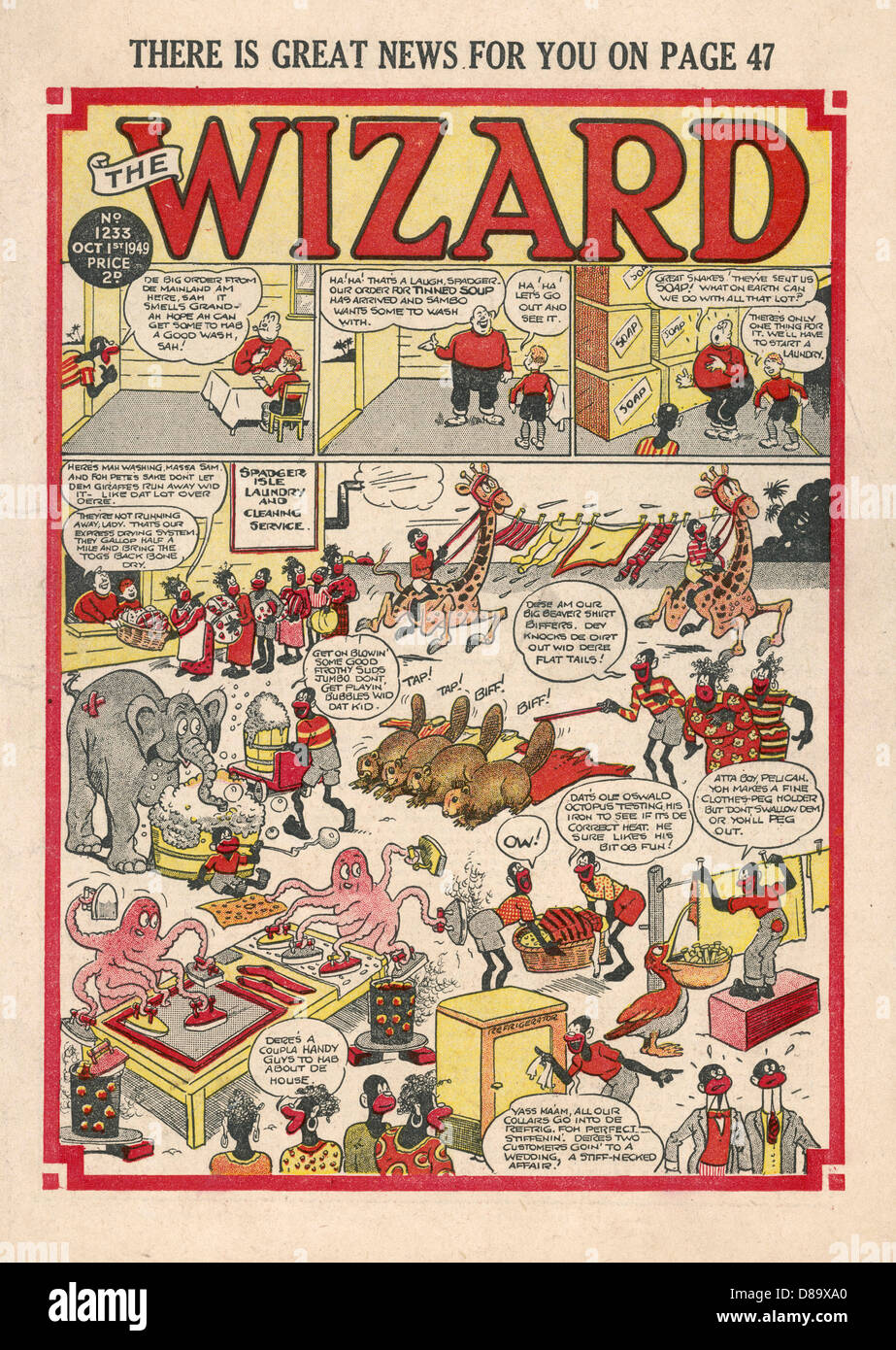 WIZARD MAGAZINE 1949 Stock Photo - Alamy