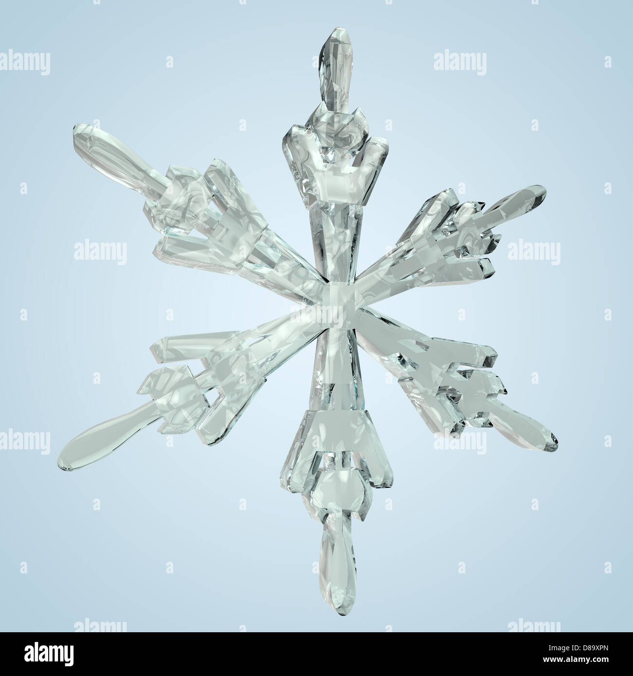 Snow crystal comes when the winter dawn, and it begins to snow Stock ...