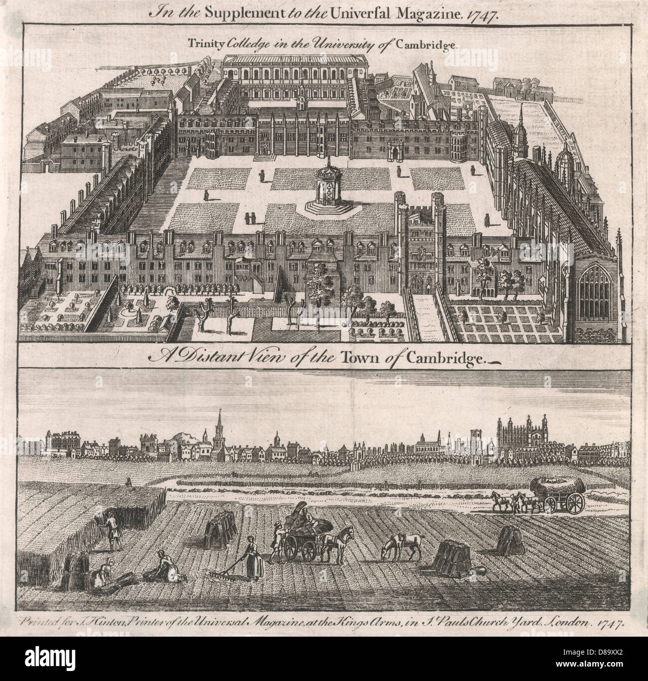 Trinity college cambridge university quad hi-res stock photography and ...