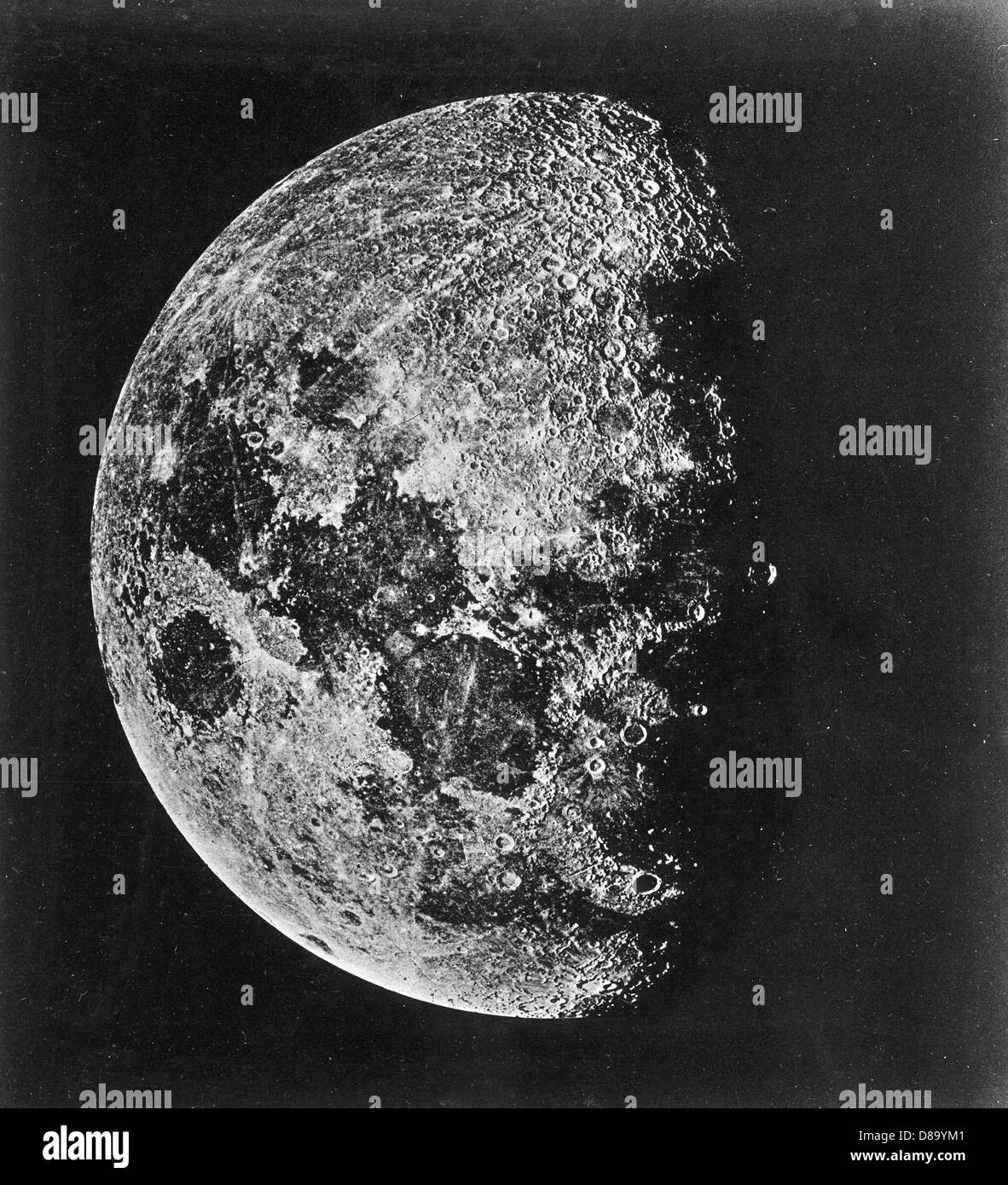 Moon on Tenth Day Stock Photo - Alamy