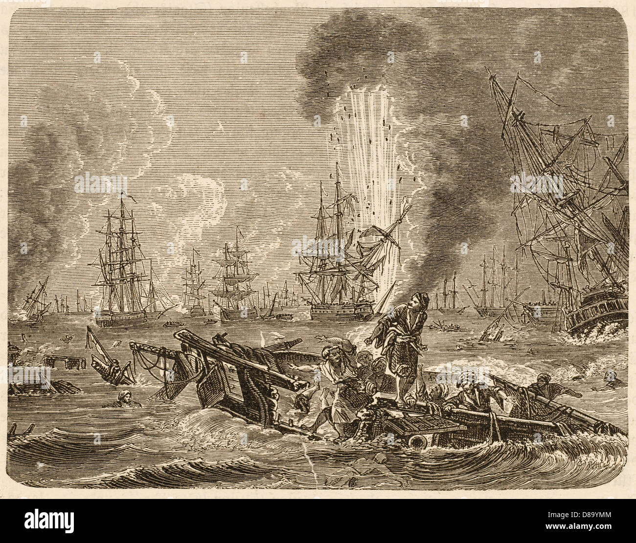 BATTLE OF NAVARINO Stock Photo - Alamy