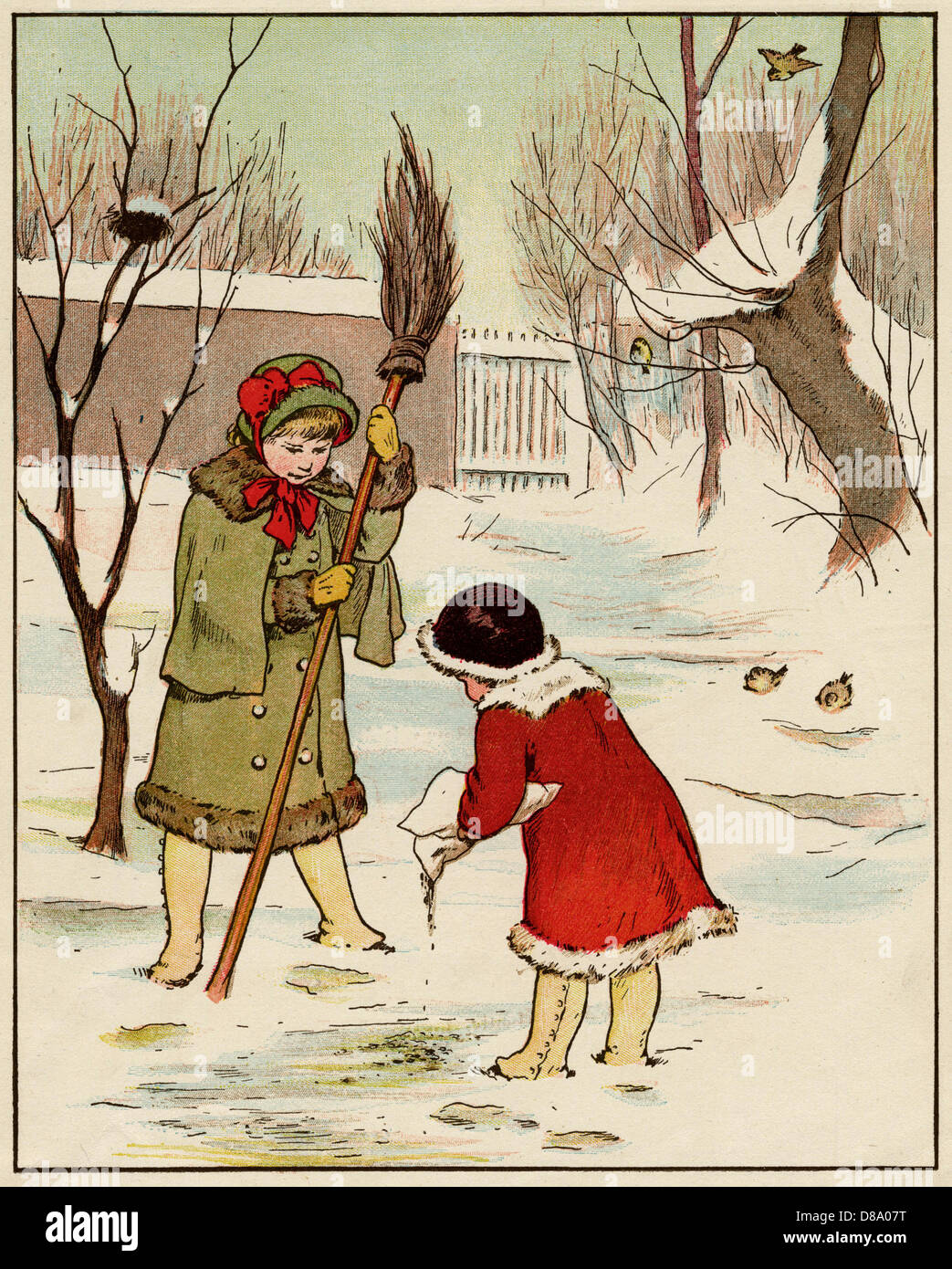 SPRINKLING BIRD FOOD Stock Photo - Alamy