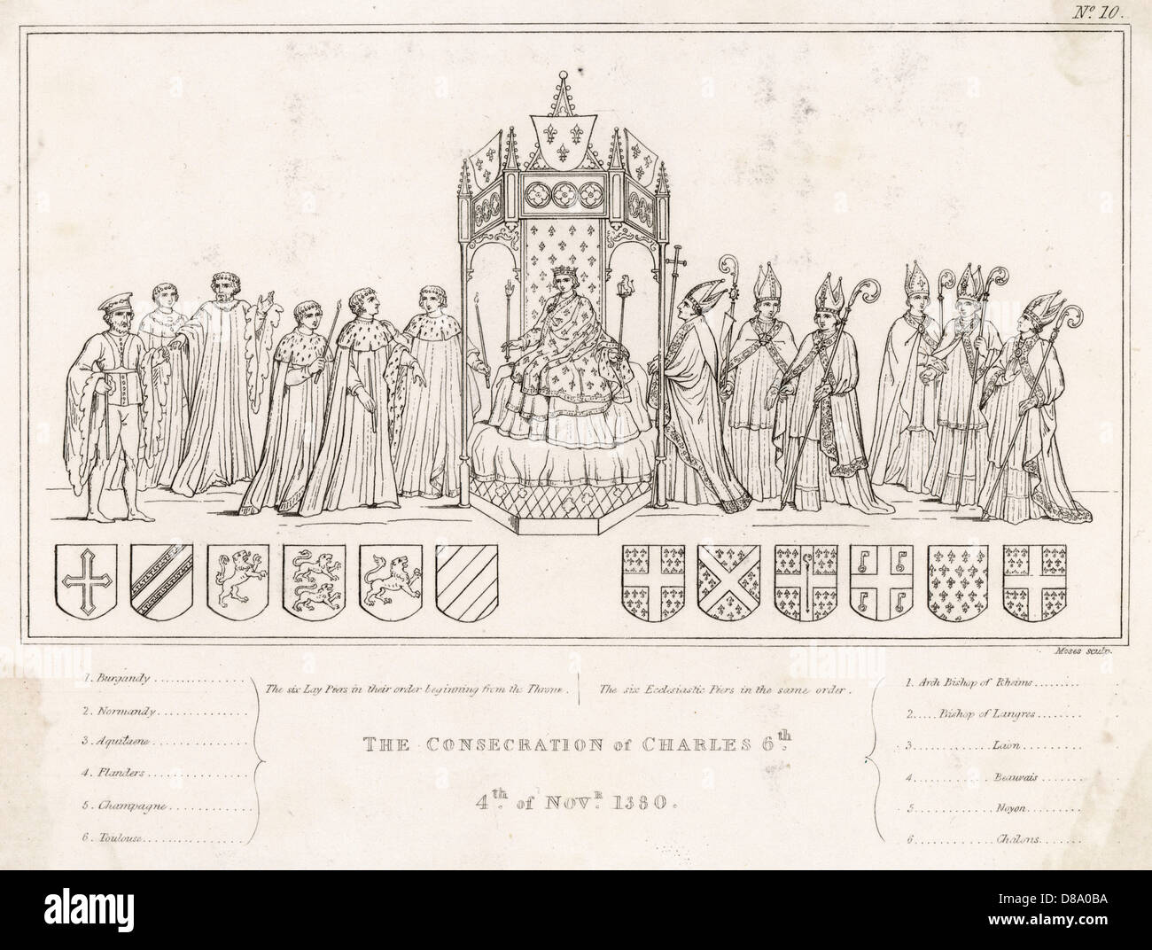 CHARLES VI CONSECRATED Stock Photo - Alamy