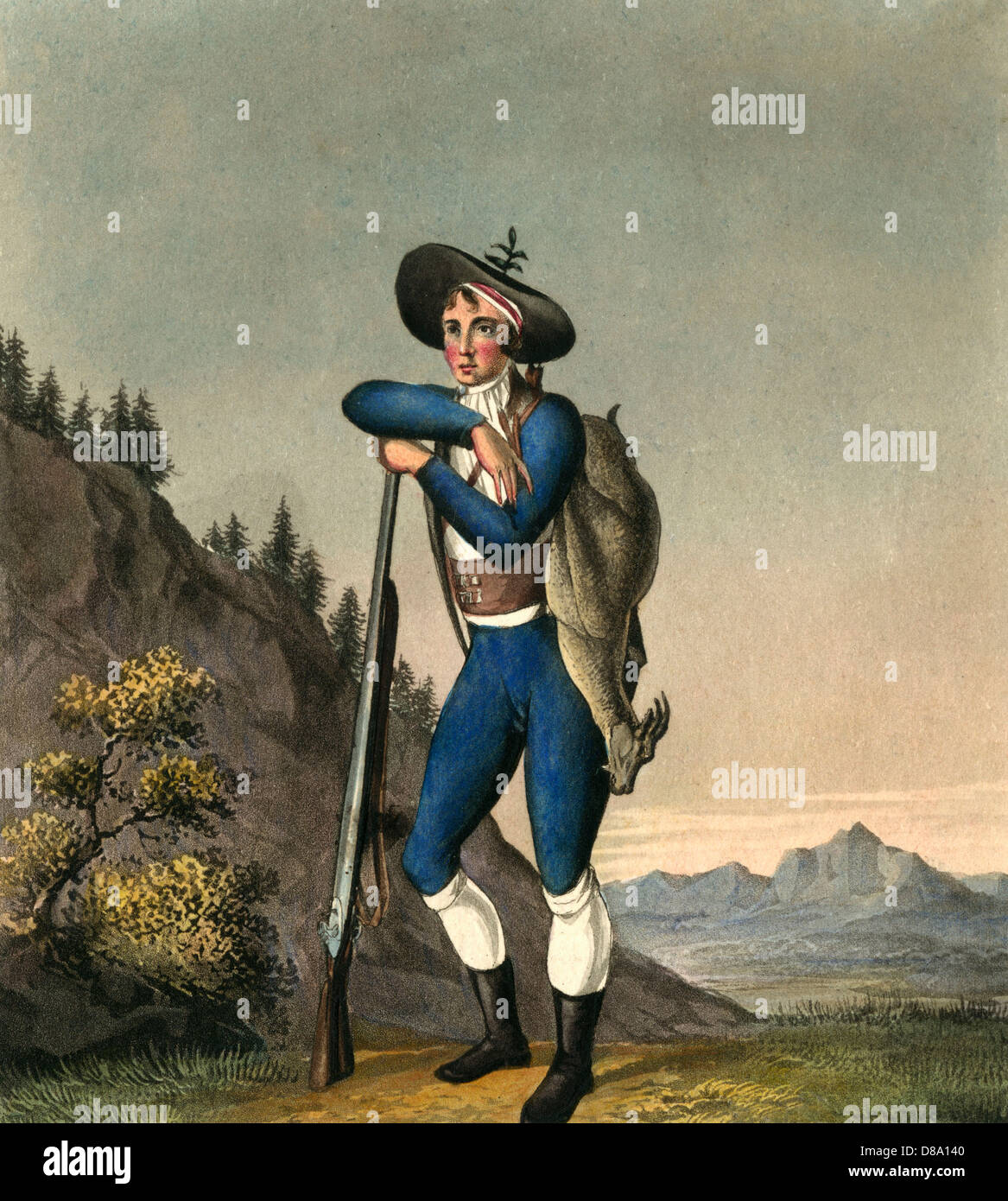 Hunter leans hi-res stock photography and images - Alamy