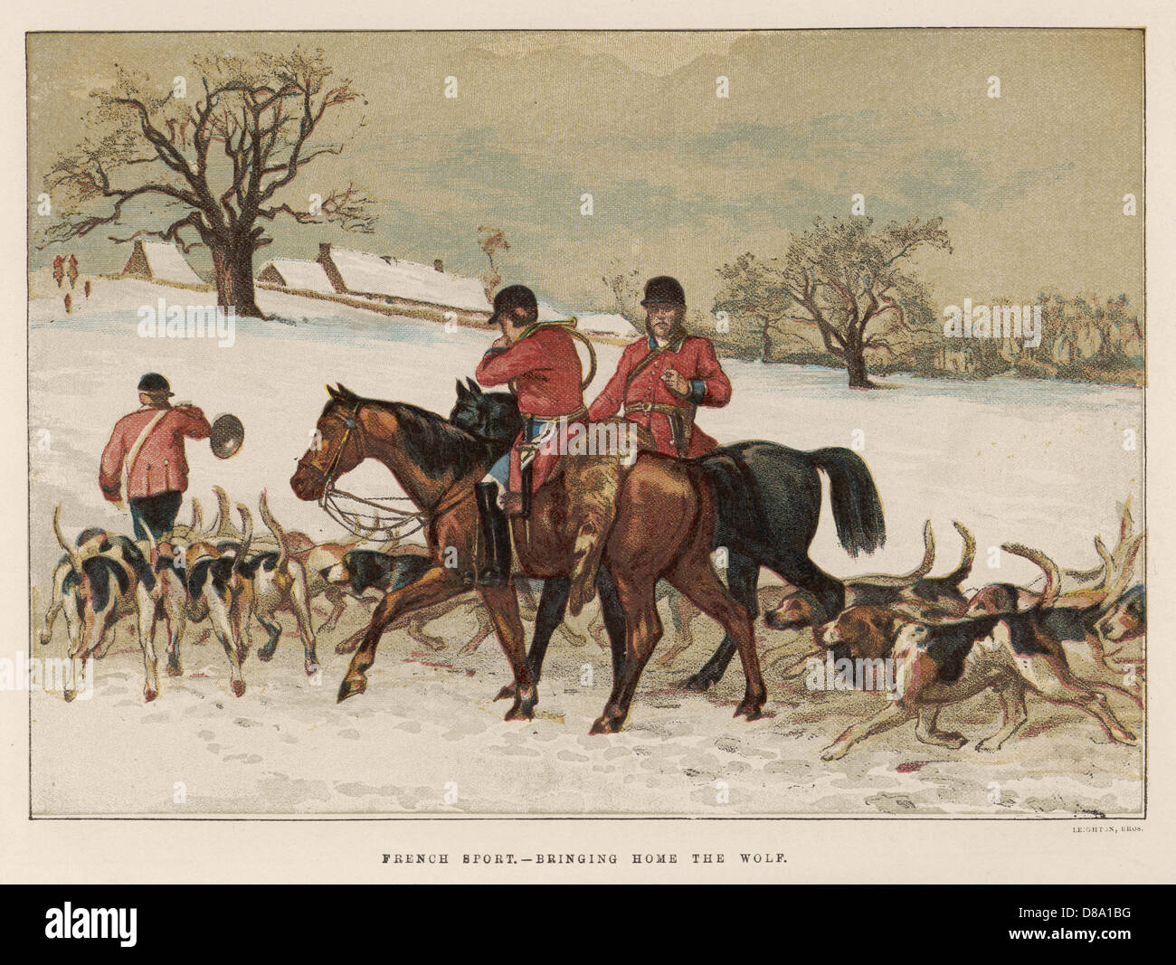 FRENCH WOLF HUNT Stock Photo - Alamy