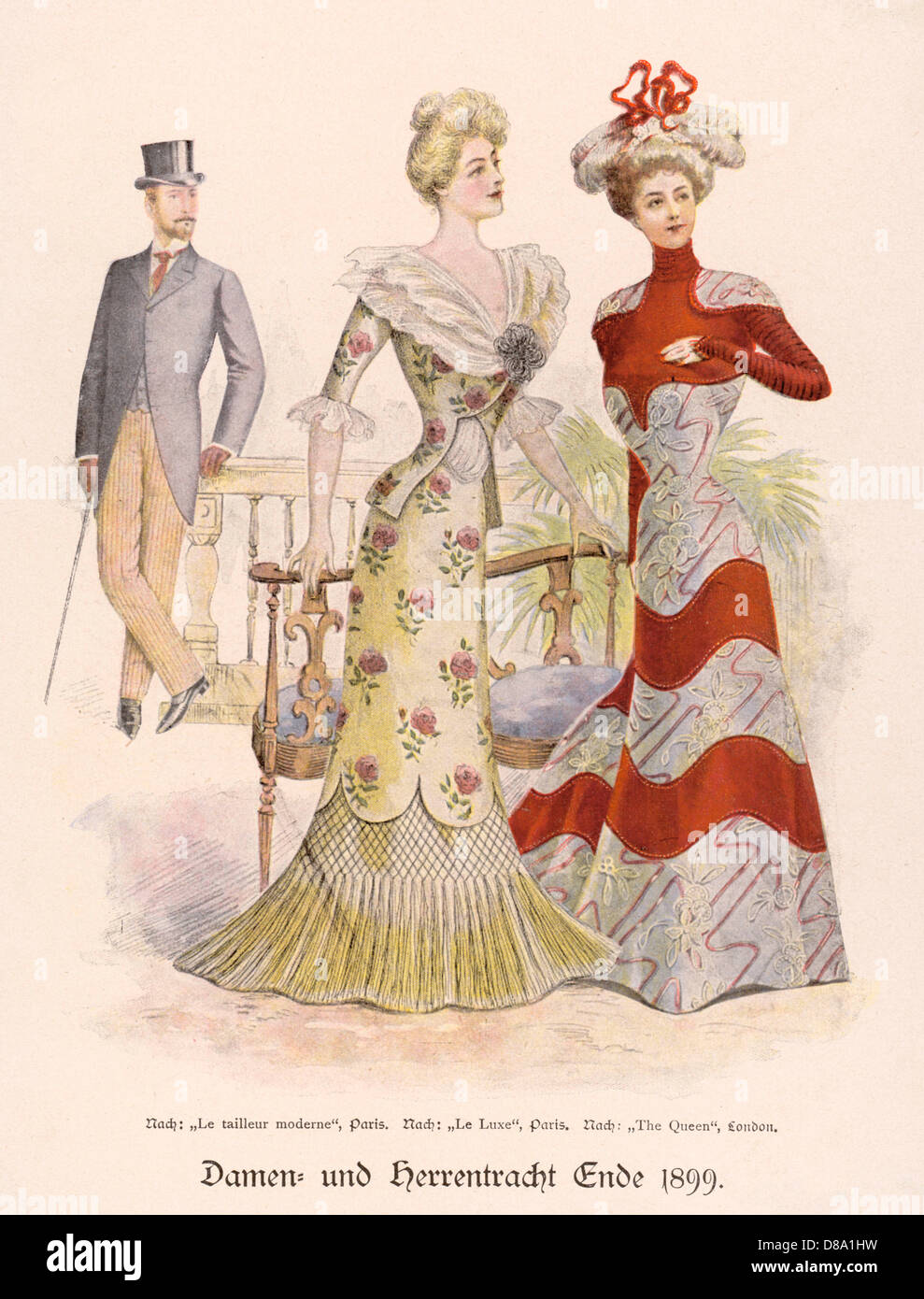 Fashions for 1899 Stock Photo - Alamy