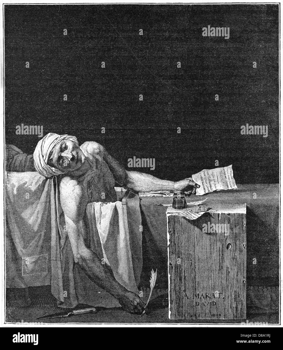 MARAT MURDERED - 4 Stock Photo - Alamy