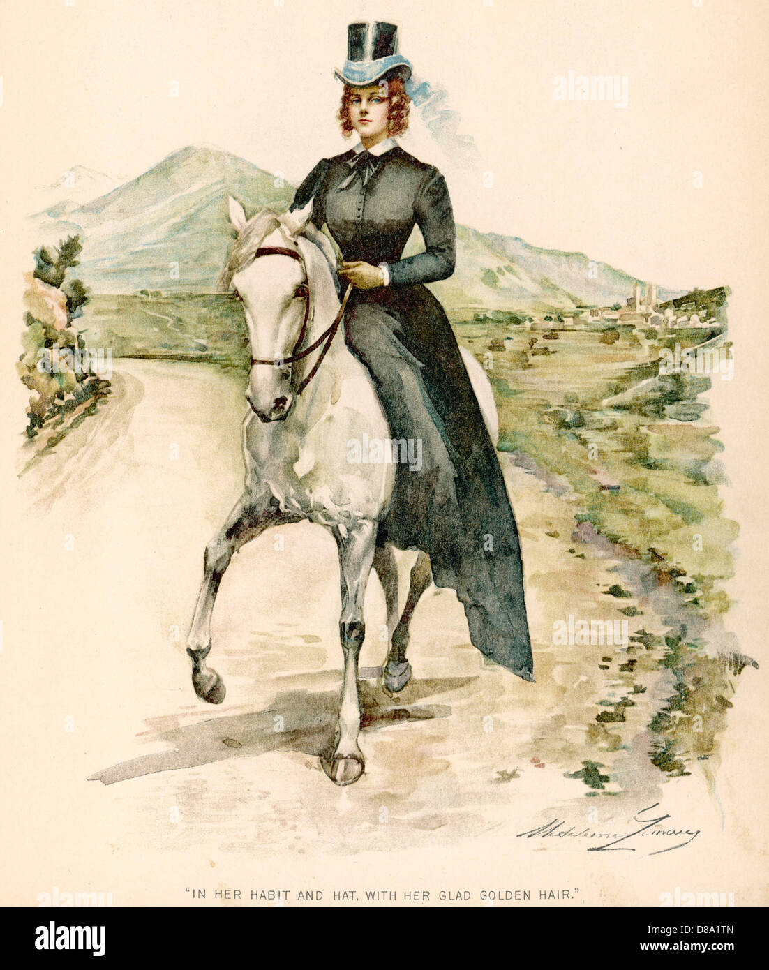 Lady side saddle hi-res stock photography and images - Alamy