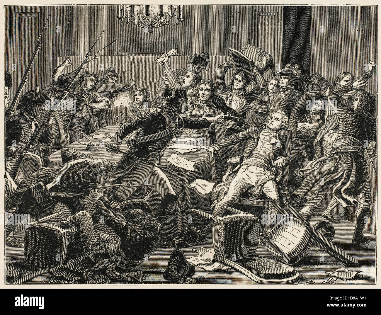 FALL OF ROBESPIERRE Stock Photo - Alamy