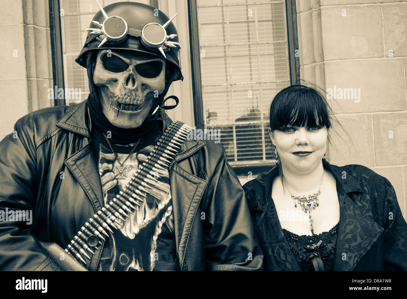 Whitby Goth weekend festival, April 2013. Whitby, North Yorkshire ...