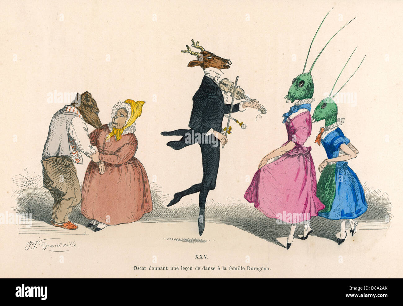 BUCK'S DANCING LESSON Stock Photo - Alamy