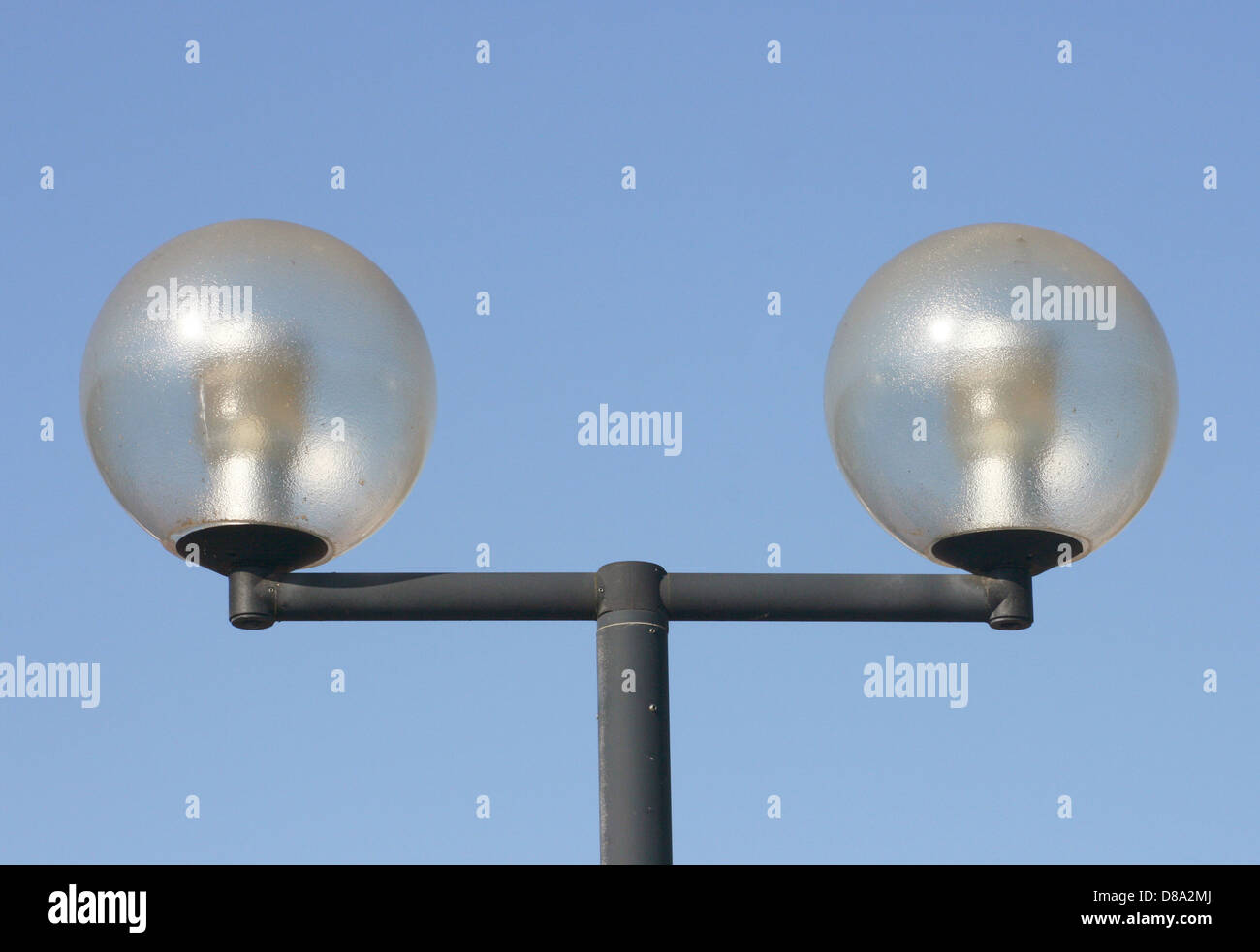 a two-beam street lamps Stock Photo - Alamy