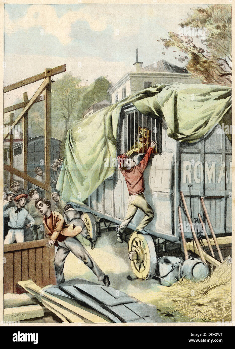 BOY AND PANTHER Stock Photo - Alamy