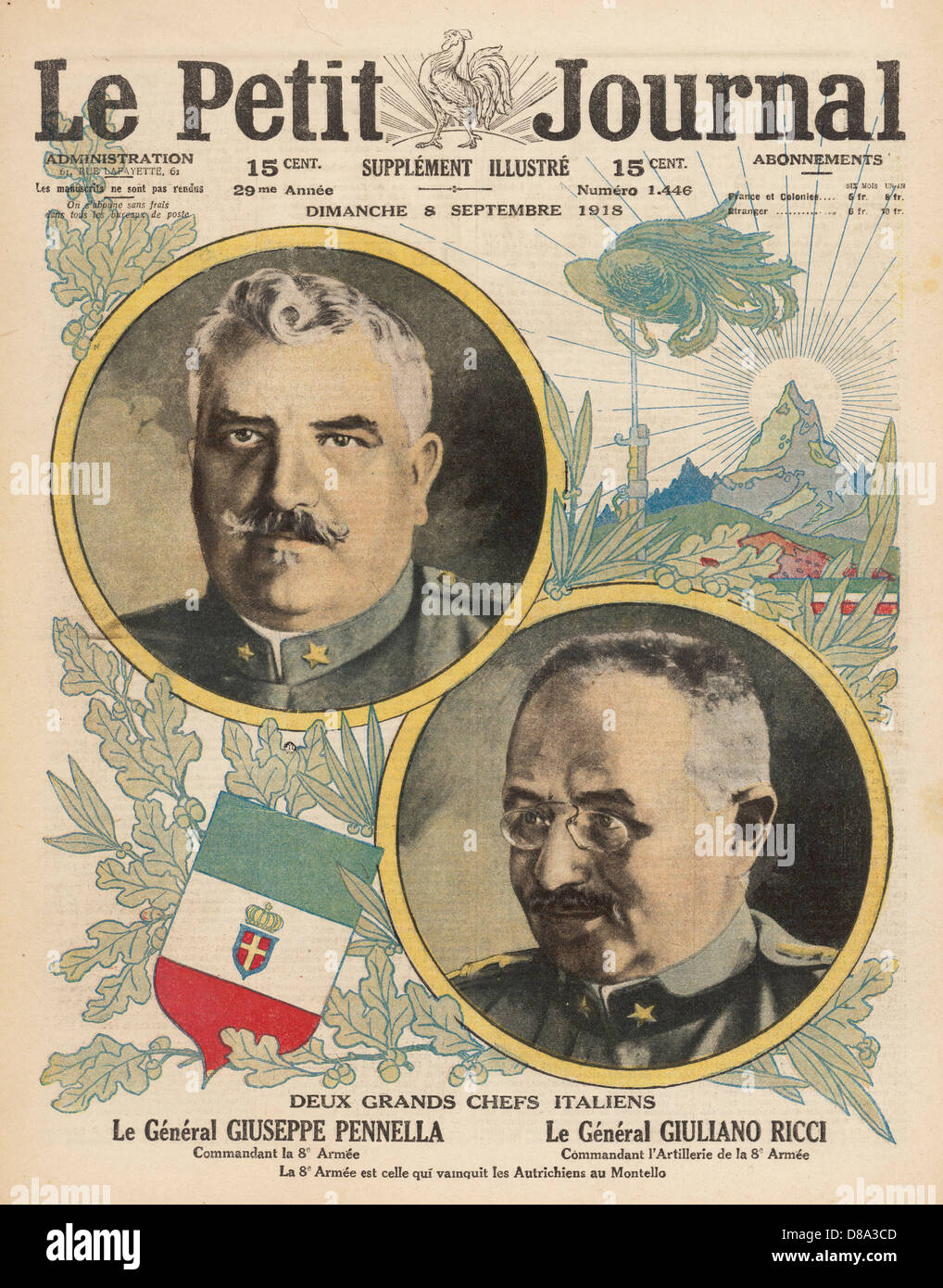 ITALIAN GENERALS WWI Stock Photo - Alamy