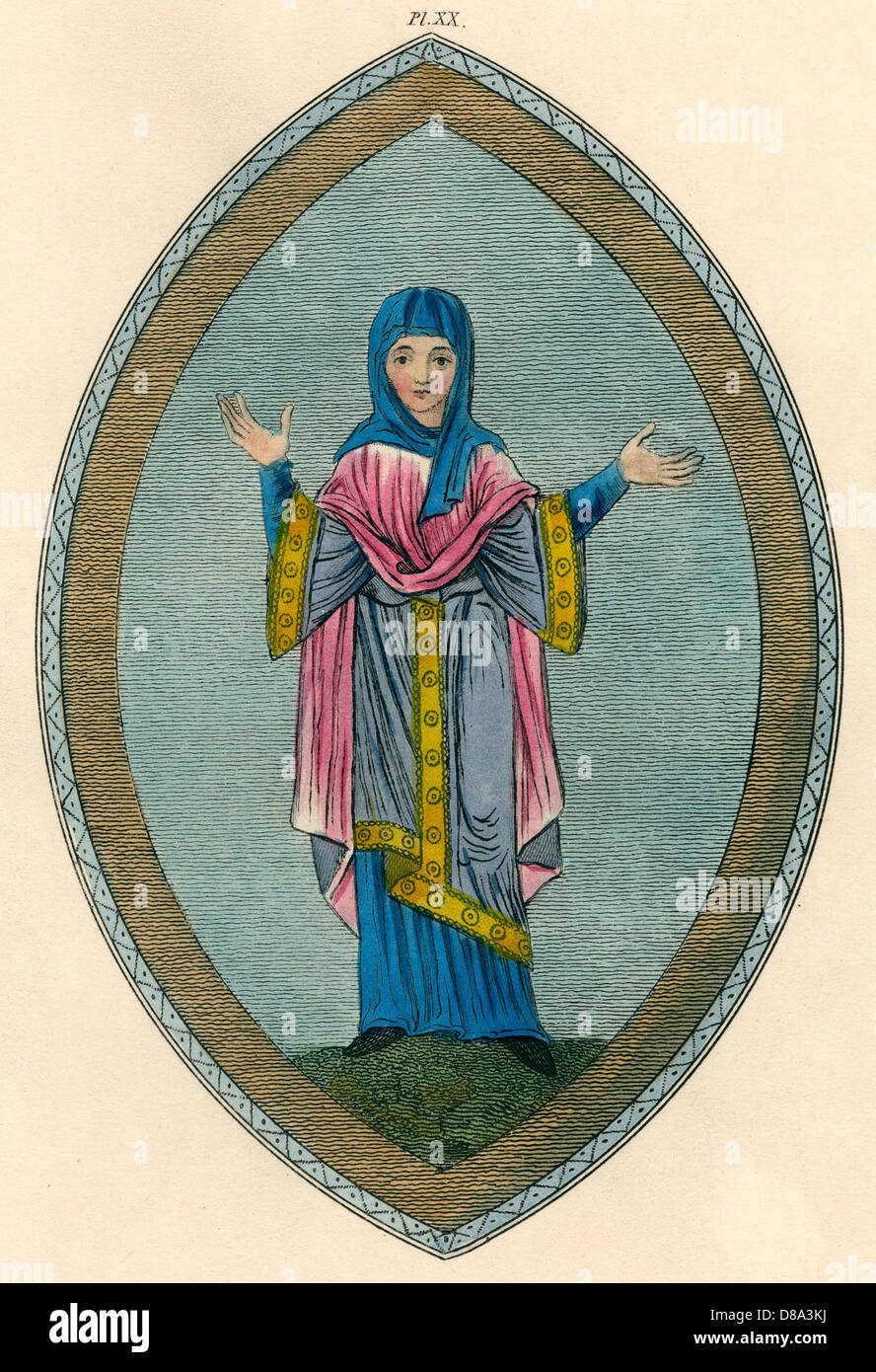 Lady in medieval clothing hi-res stock photography and images - Alamy