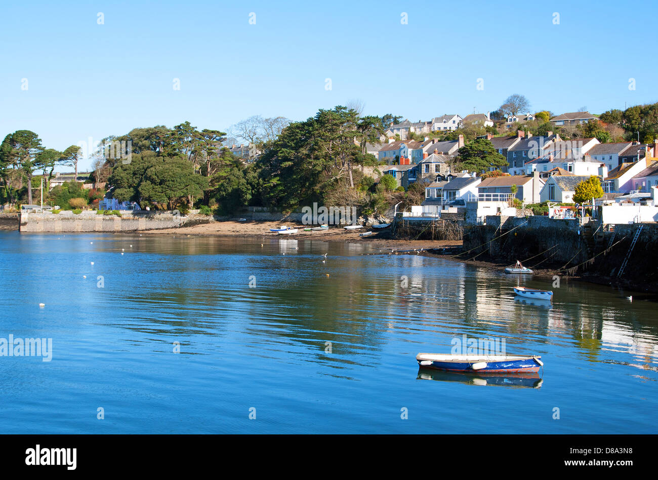 The village of Flushing in Falmouth Bay, Cornwall, UK Stock Photo - Alamy