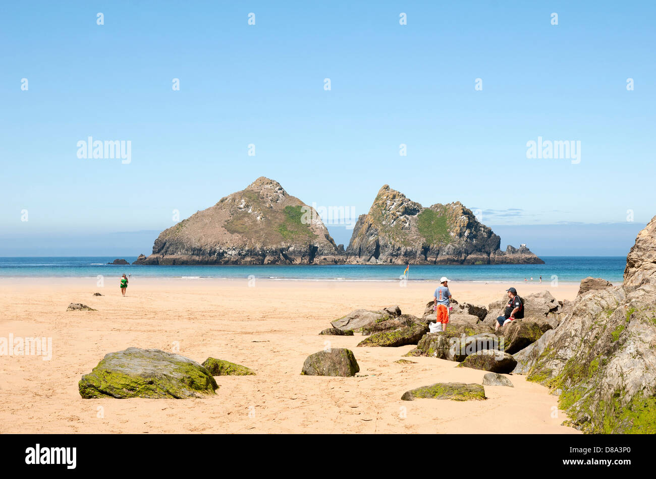 Holywell bay near Perranporth in Cornwall, UK Stock Photo - Alamy