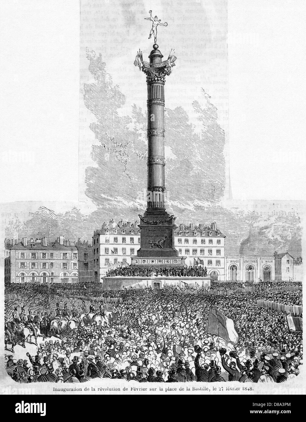 Place de la bastille 1848 hi-res stock photography and images - Alamy