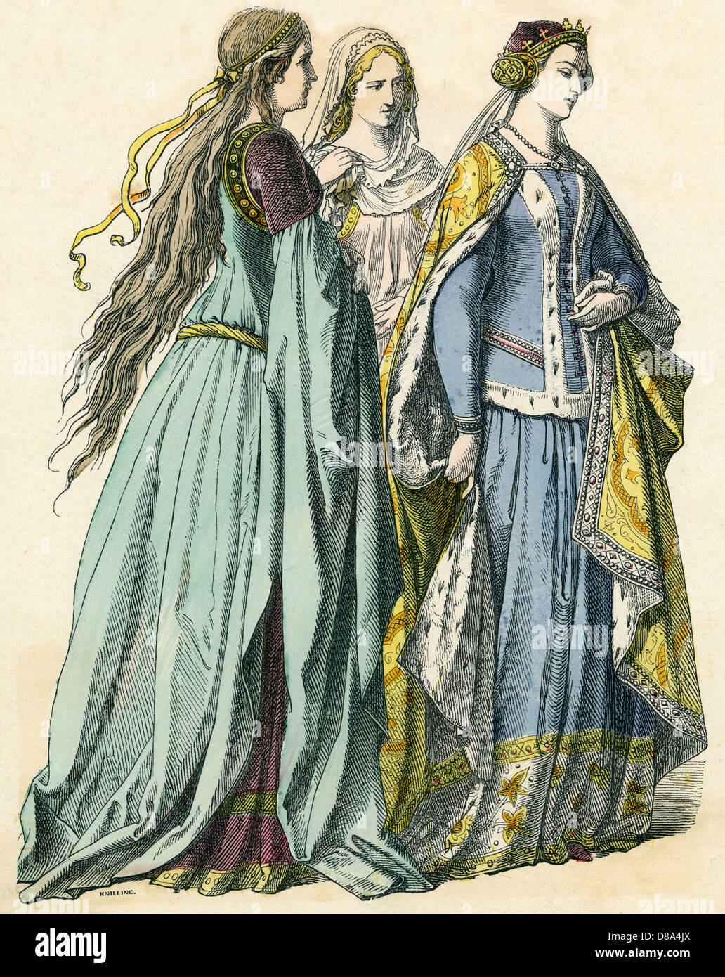 Medieval english lady hi-res stock photography and images - Alamy