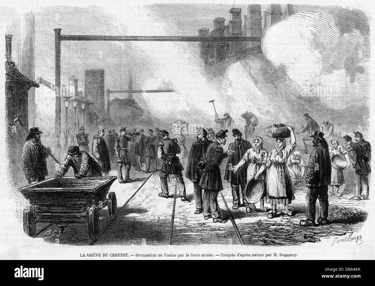 LE CREUSOT STRIKE 7 Stock Photo - Alamy