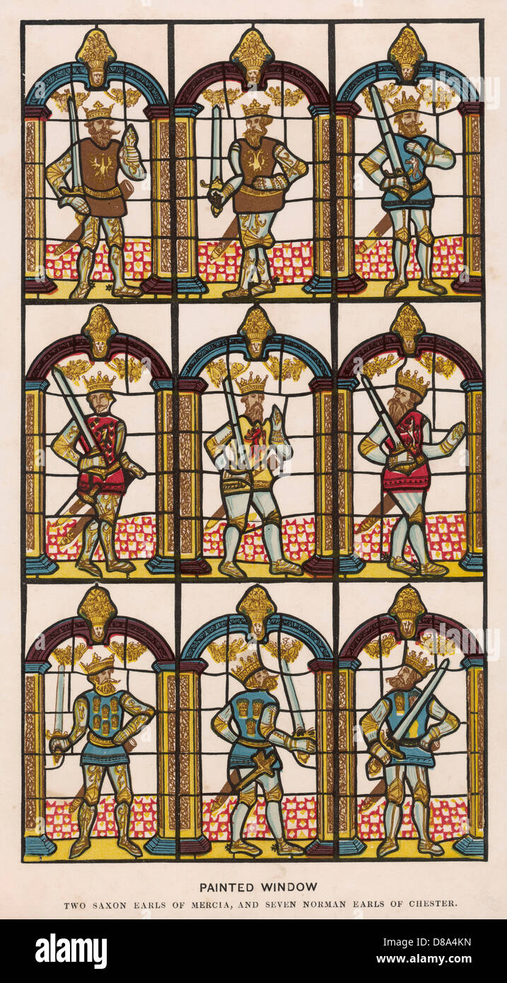 STAINED GLASS CHESHIRE Stock Photo - Alamy