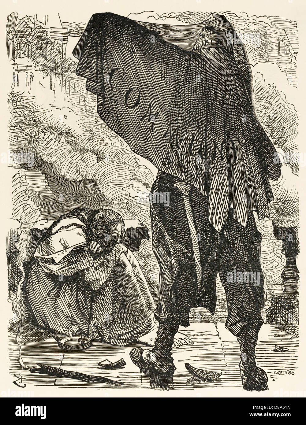 Cartoon, The Red Mokanna (The Commune Stock Photo - Alamy