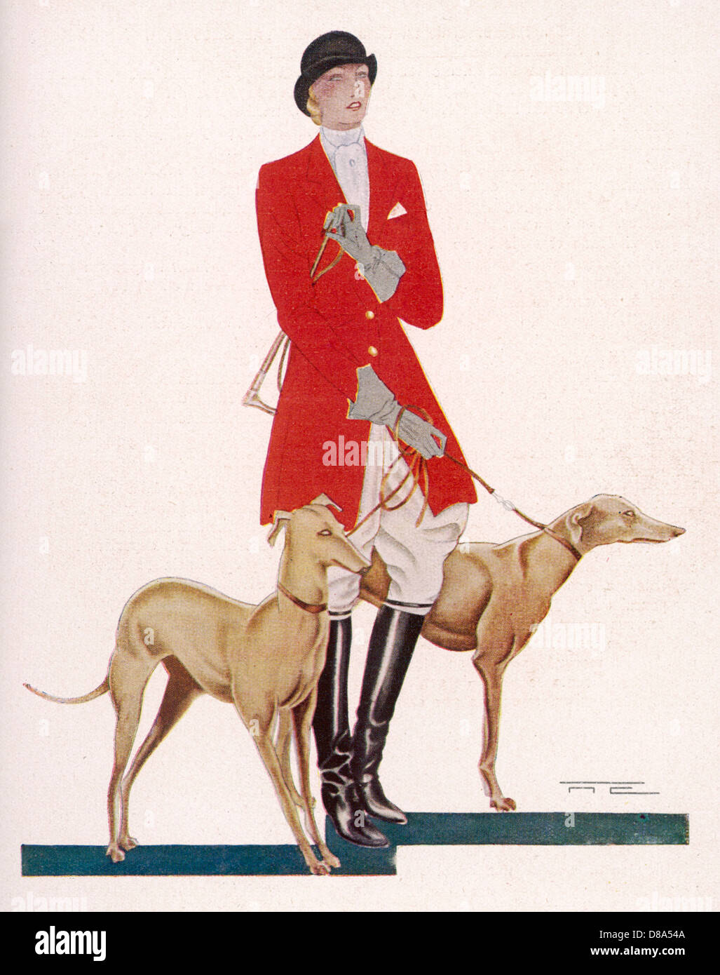 Lady and greyhounds hi-res stock photography and images - Alamy