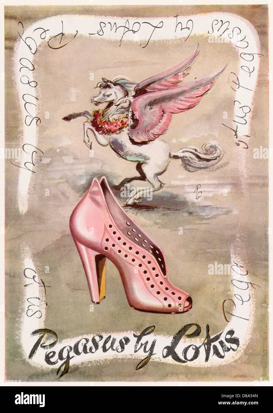 Pink Court Shoes 1948 Stock Photo - Alamy