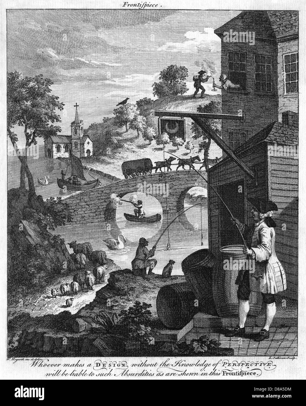 William hogarth false perspective hi-res stock photography and images ...