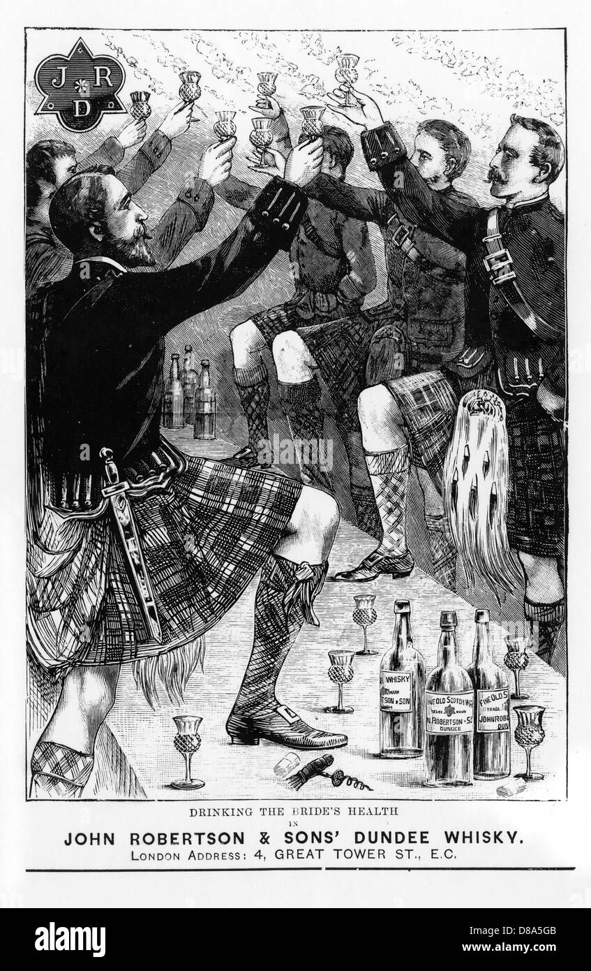 Scottish Toast 1893 Stock Photo - Alamy
