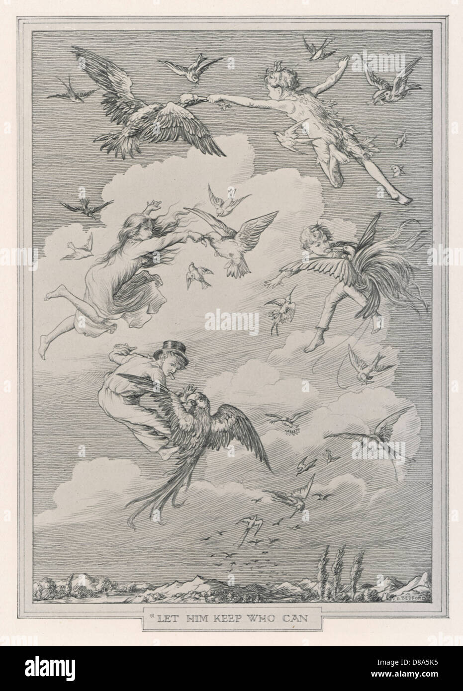 Peter pan wendy flying hi-res stock photography and images - Alamy