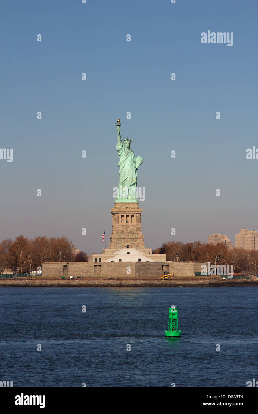 The Statue of Liberty on Liberty Island, New York, NY, USA, in Fall ...