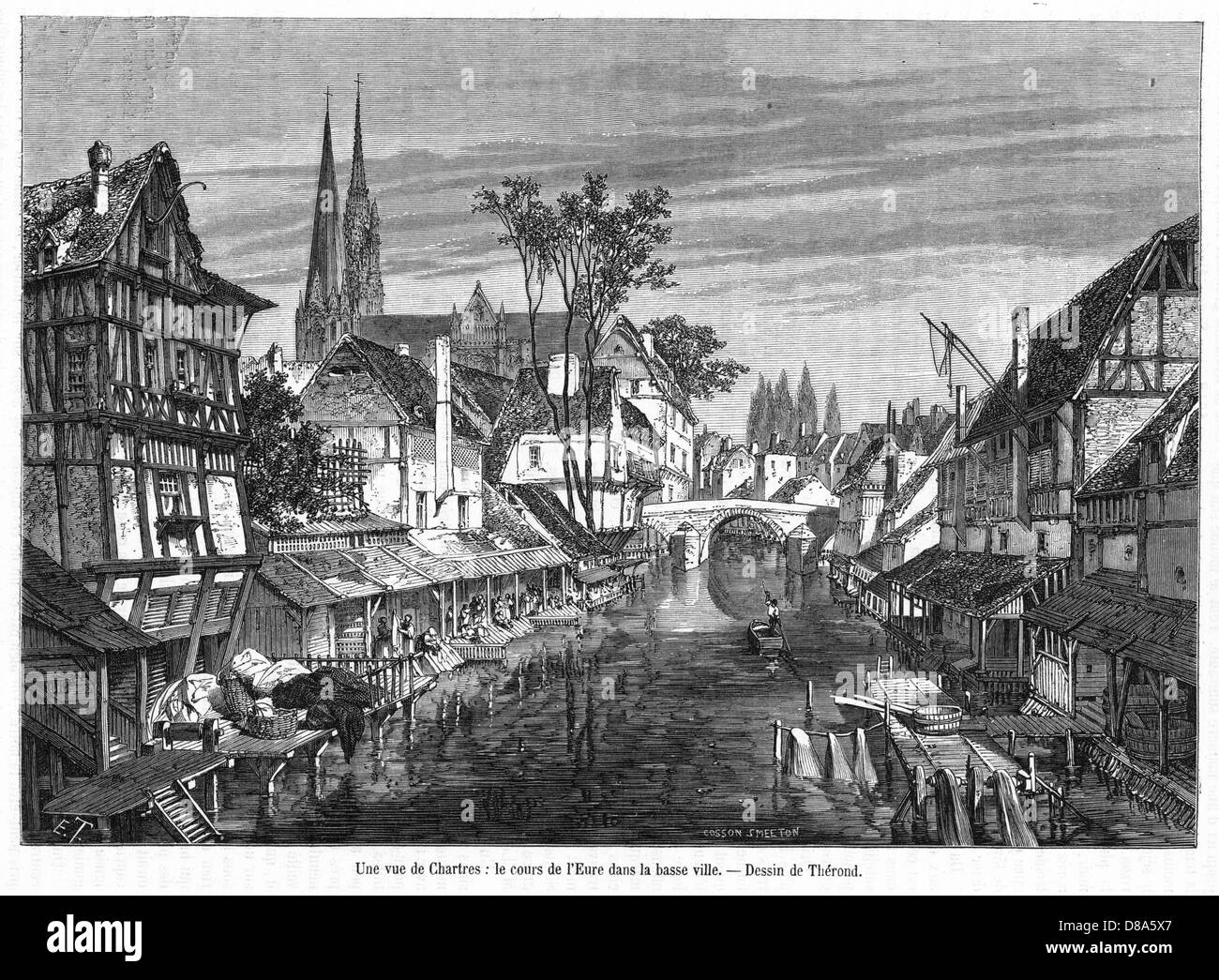 Cathedral of chartres Black and White Stock Photos & Images - Alamy