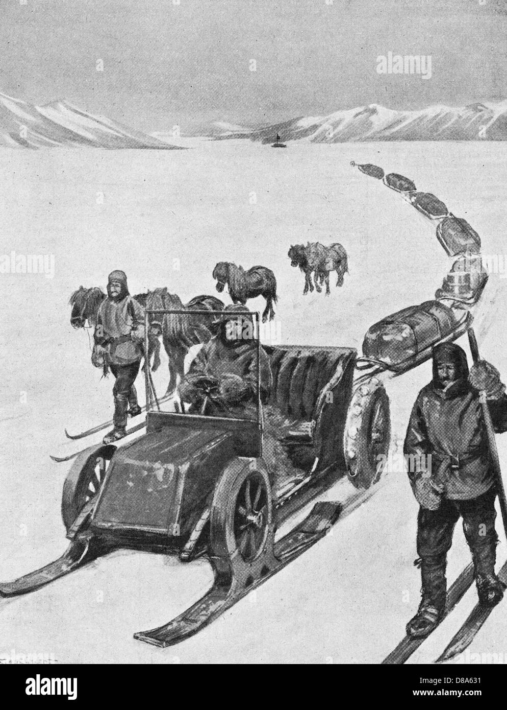 Motorised sledge Black and White Stock Photos & Images - Alamy