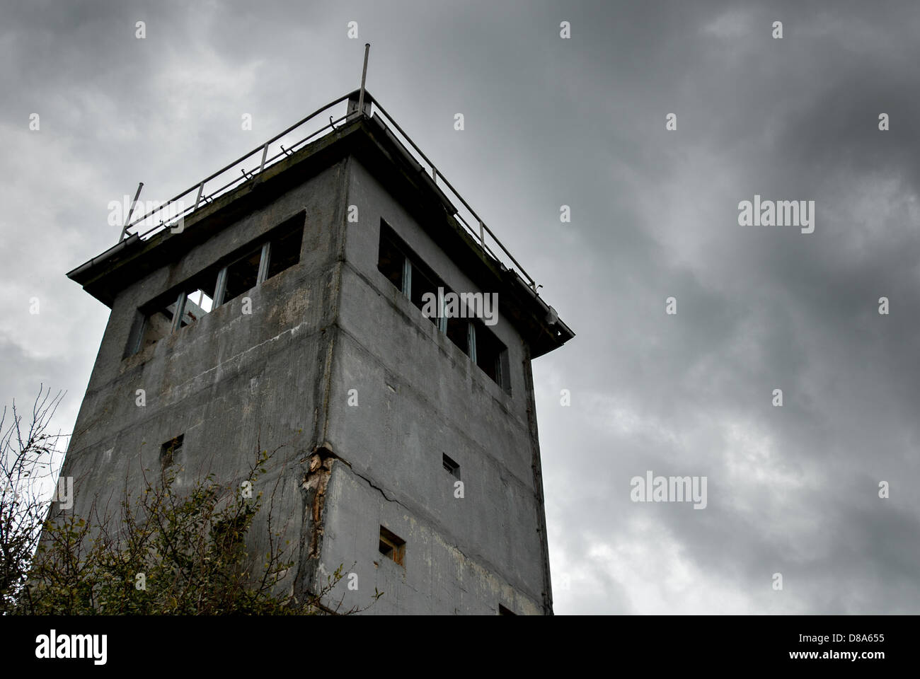An abandoned East German watchtower in Darchau, Germany Stock Photo - Alamy