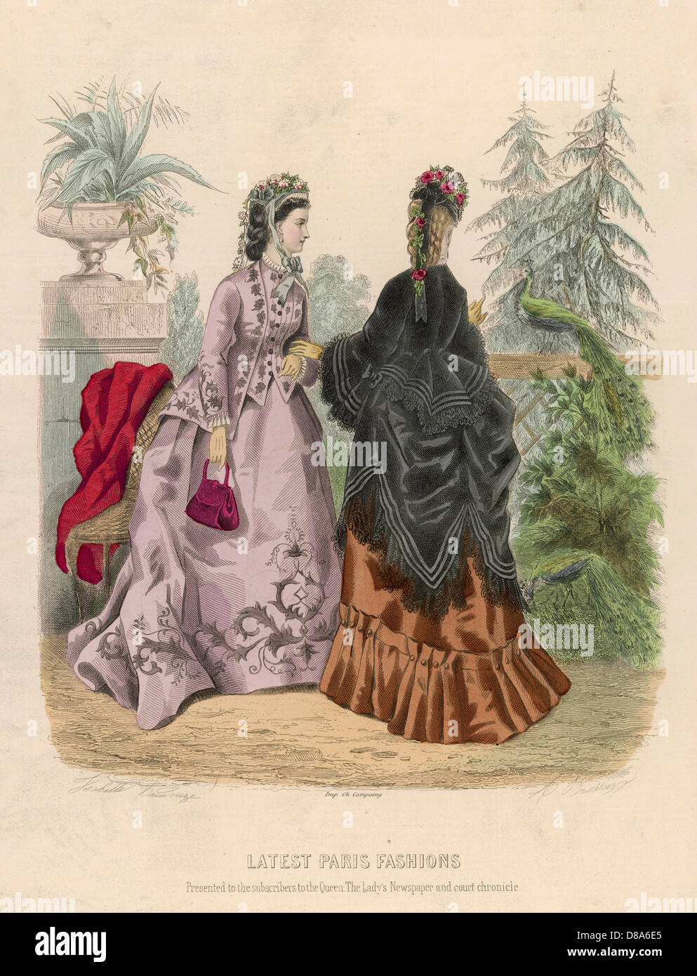 Costume October 1871 Stock Photo - Alamy