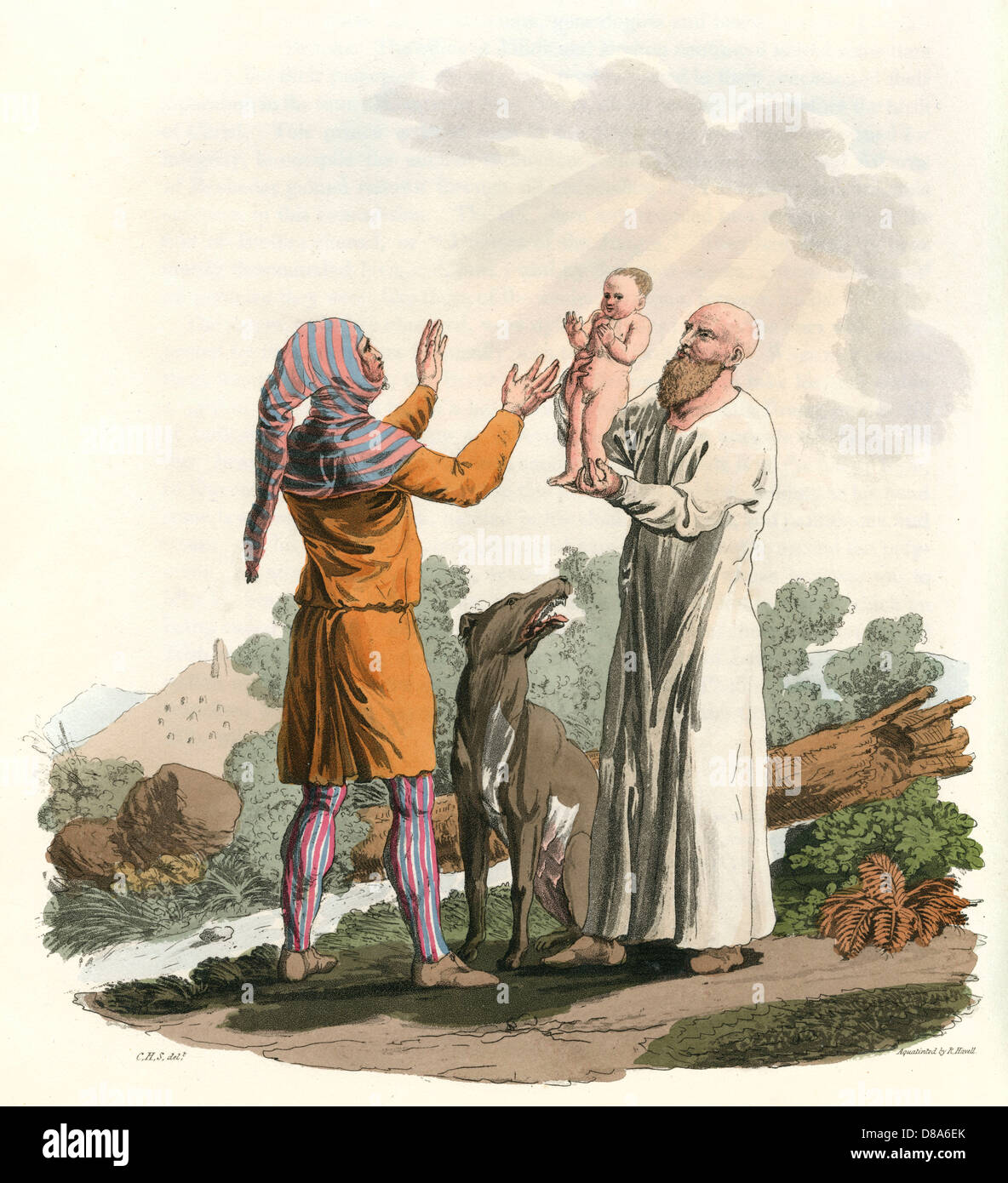 ANCIENT IRISH PRIESTS Stock Photo - Alamy