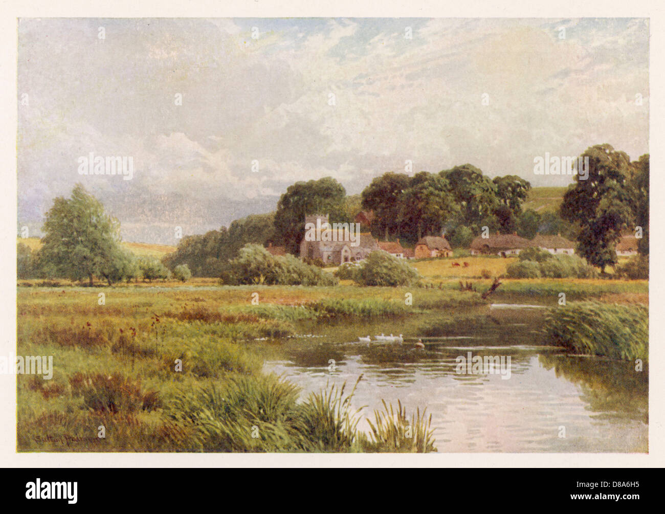 RIVER WILEY, STAPLEFORD Stock Photo - Alamy