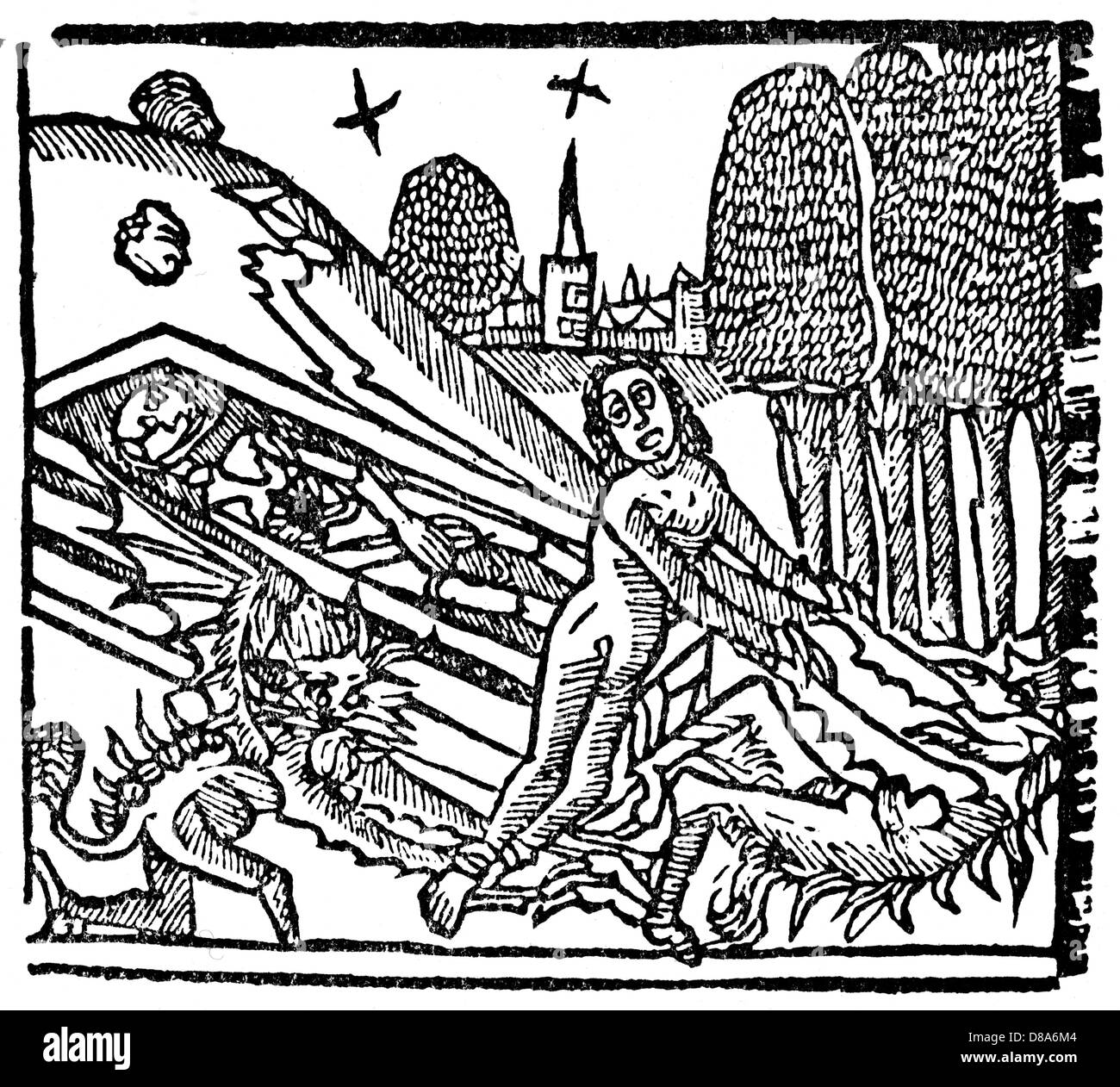 Demons Seize Dead Soul Stock Photo - Alamy