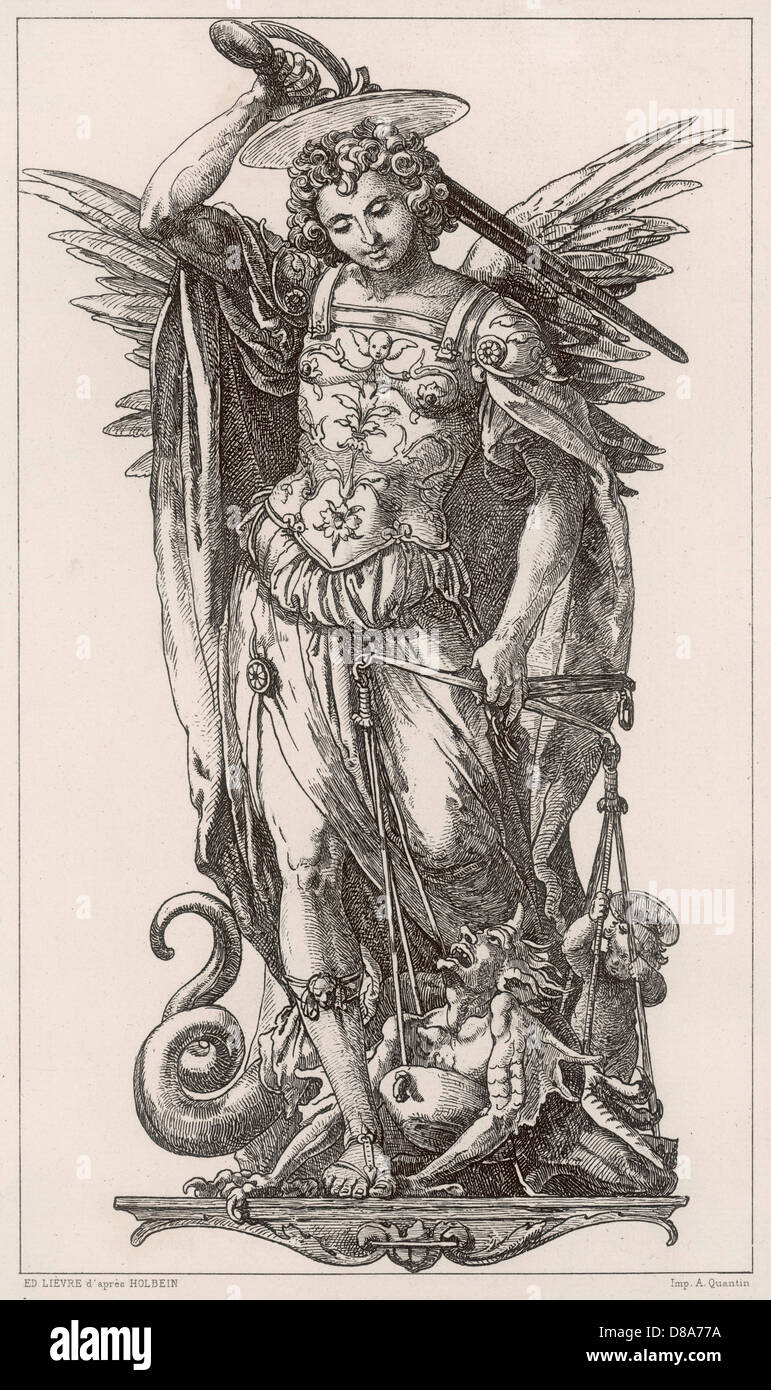 Saint michael and the scales hi-res stock photography and images - Alamy