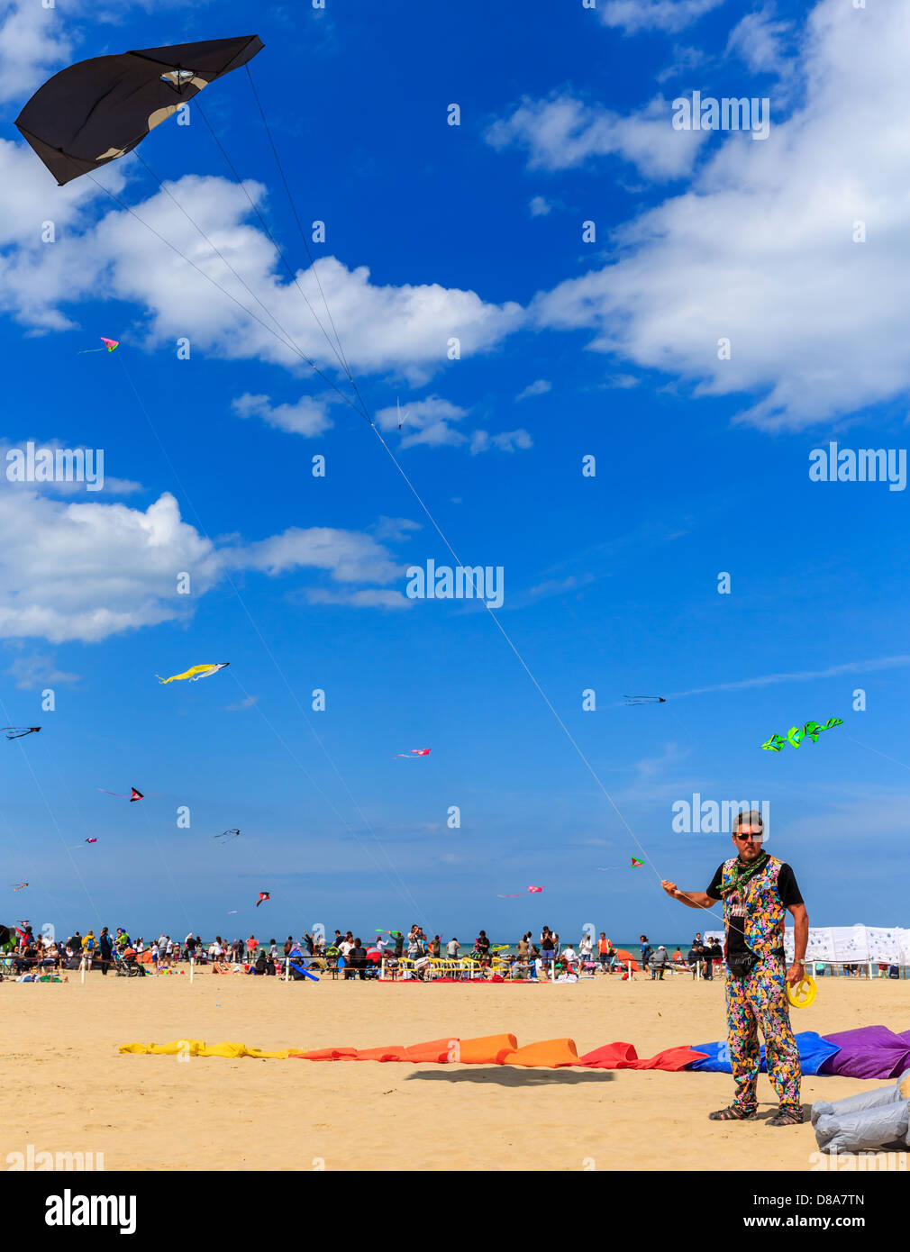 Kites at the International Kite Festival in Cervia, Emilia Romagna ...