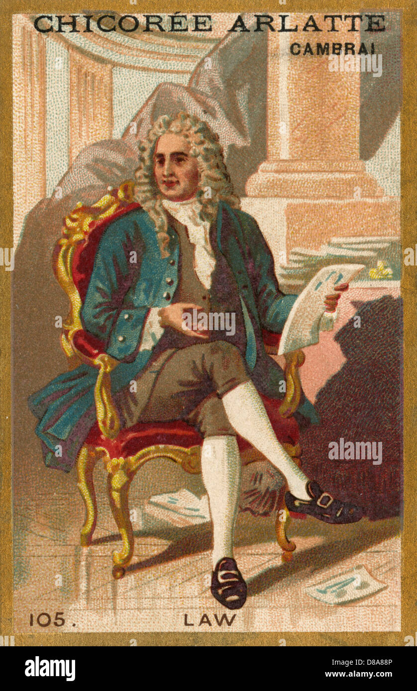 John Law Card Stock Photo - Alamy
