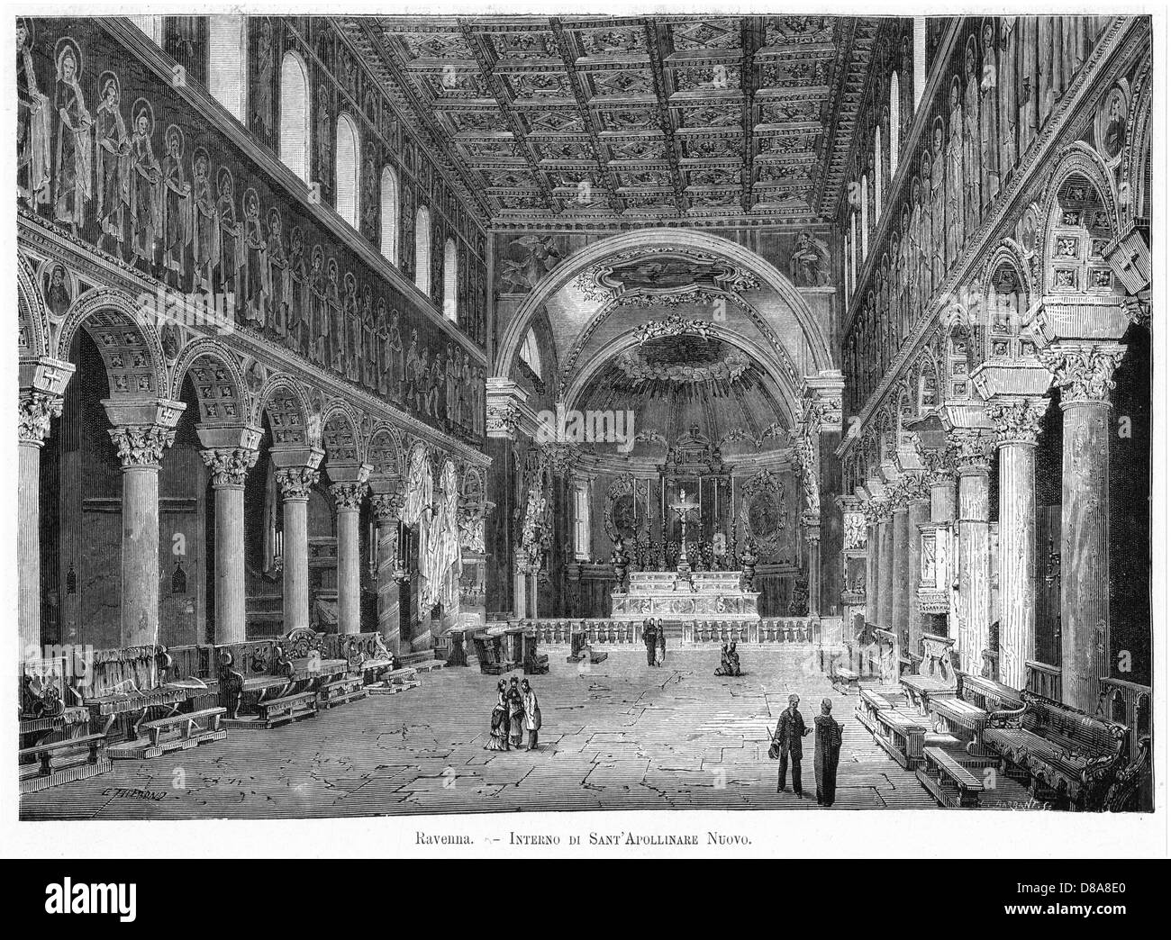 Ravenna interior Black and White Stock Photos & Images - Alamy