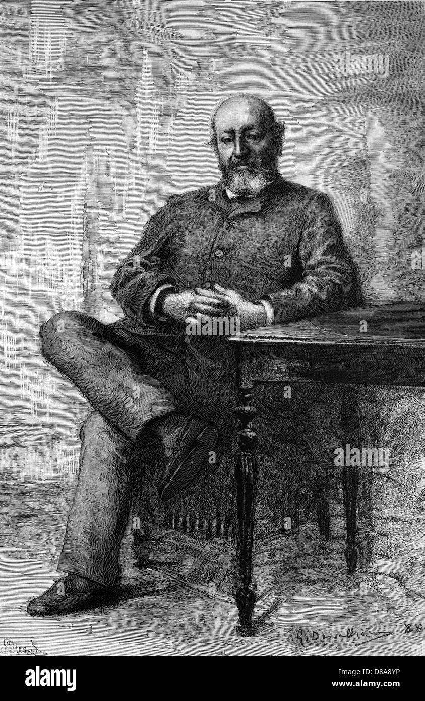 EMILE AUGIER, SEATED Stock Photo - Alamy