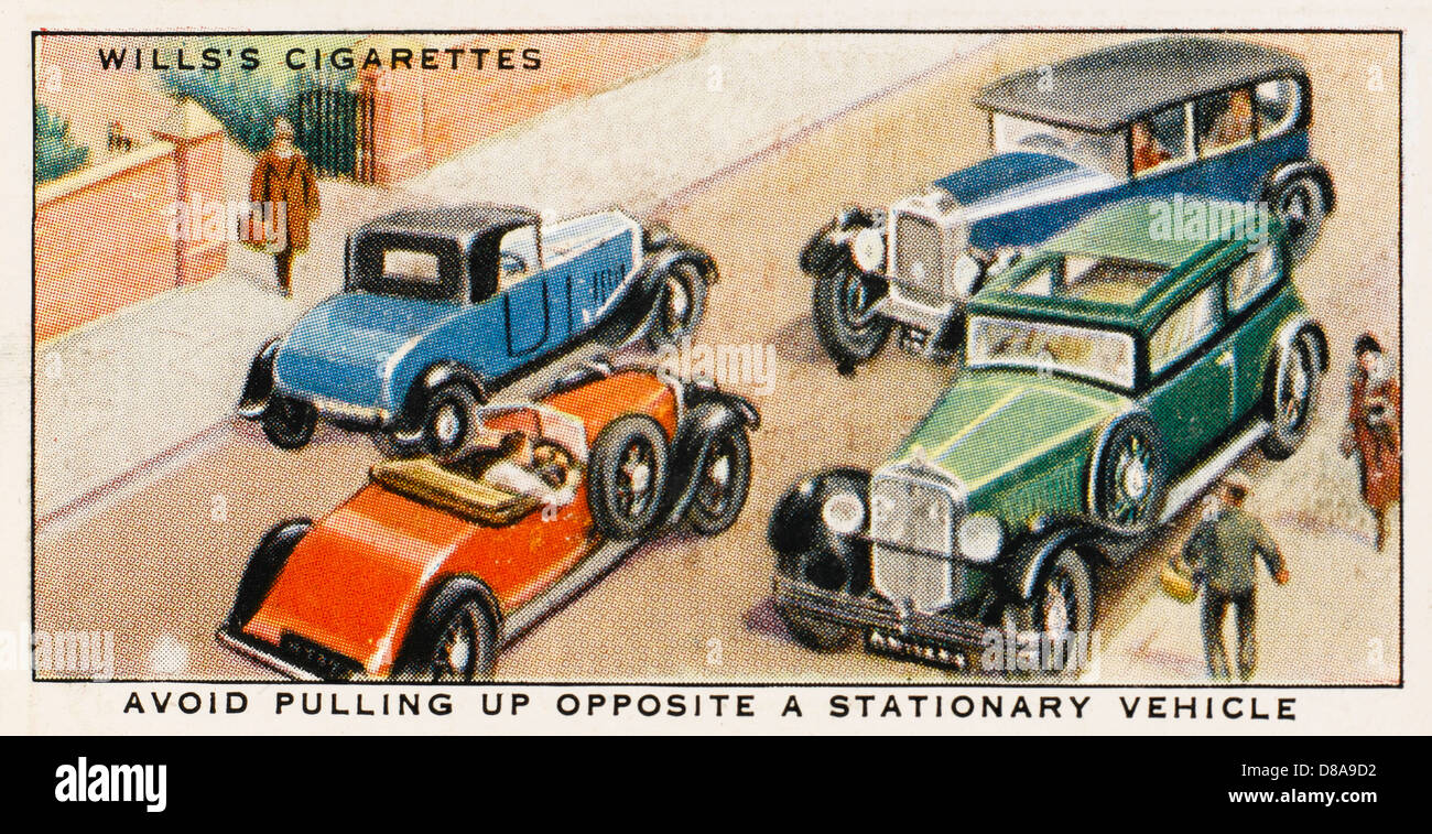 Pulling Up Opposite Car Stock Photo - Alamy