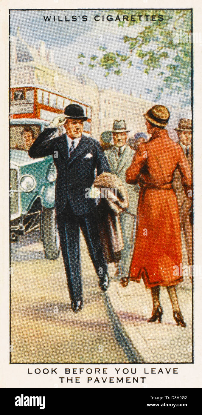 Stepping Off Pavement Stock Photo - Alamy